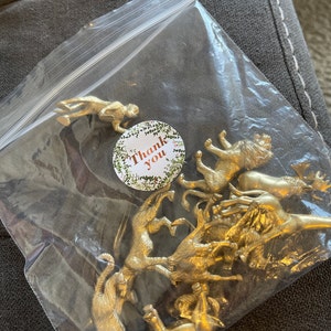 Safari Metallic Gold Animals - Etsy