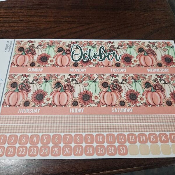 Monthly Add on Stickers for A5, 7x9, and 8.5x11 Planners Erin Condren ...