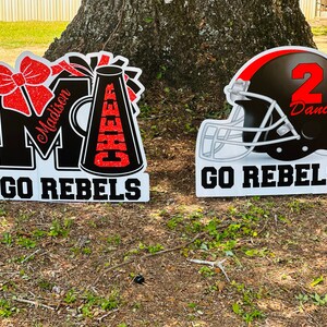 Personalized Cheer Squad Sign, Customize School or Team Name ...