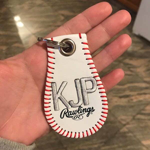 Rawlings Baseball Leather Personalized Keychain--great Baseball Gift ...