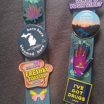 The Bob Ross Triptych Pin Set hat Pin Pin Lapel Pin Artist - Etsy