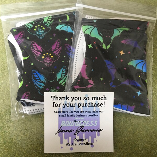 Bats Scary Halloween, Face Mask, Washable, Adjustable, Reusable, Nose ...