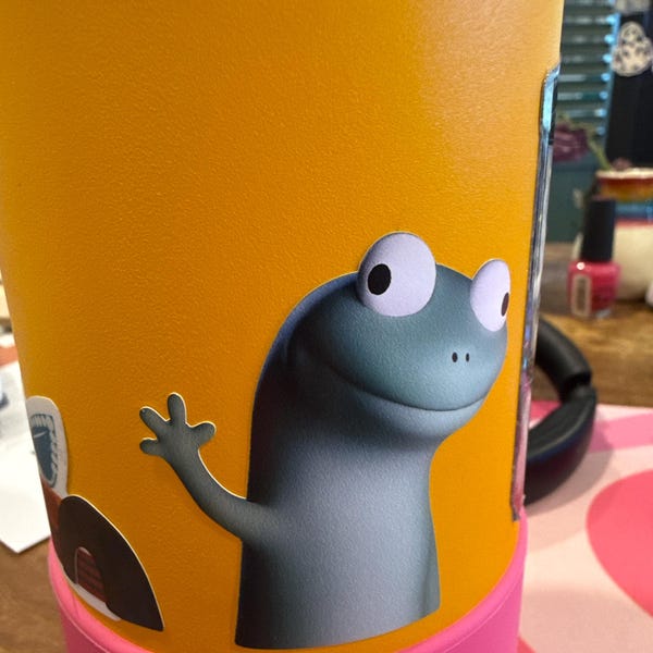 Elio Lizard Transfer Decal – Viral Tiktok Meme Sticker (2-piece Design ...