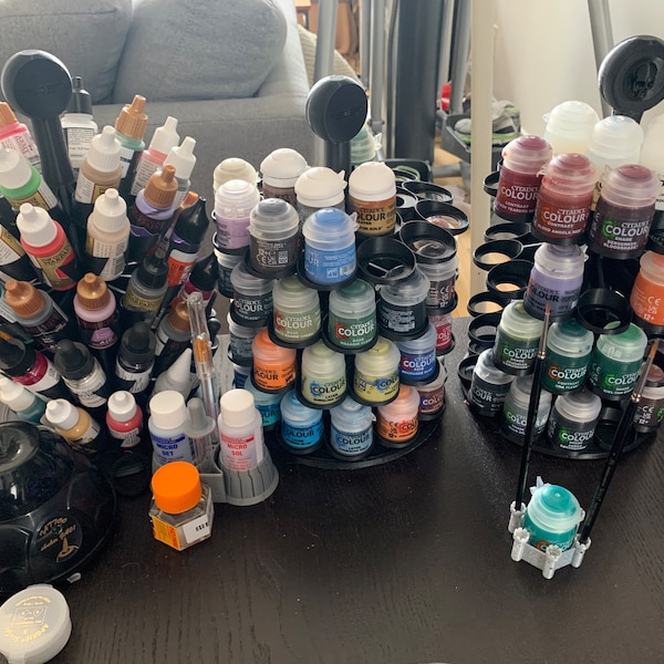 Spinrack Paint Rack for 54 10ml Tamiya, AK, Mr. Hobby, Etc. Bottles - Etsy