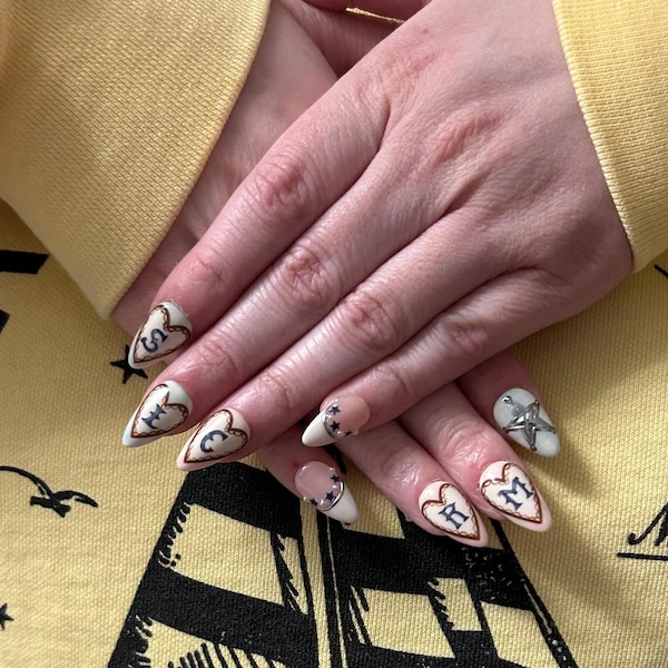 Custom Nails - Etsy