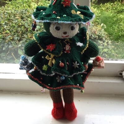 Christmas Tree Doll. Toy Knitting Pattern. Christmas Decoration. PDF ...