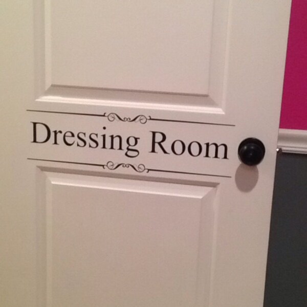 Dressing Room Closet Clothes Women Fashion Kid Room Girl Adhesive Vinyl ...