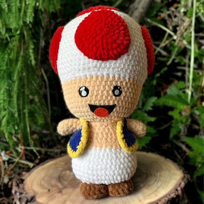 AMIGURUMI PATTERN Toad Crochet Pattern Game Crochet Tutorials for Geeks ...
