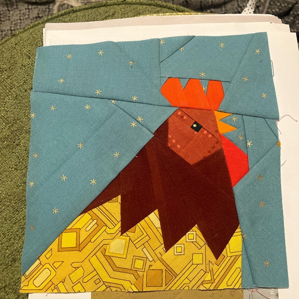 DRAGON Block PDF Pattern - Etsy