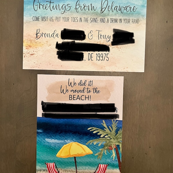 New Neighbor Introduction Card, We're New to the Neighborhood ...