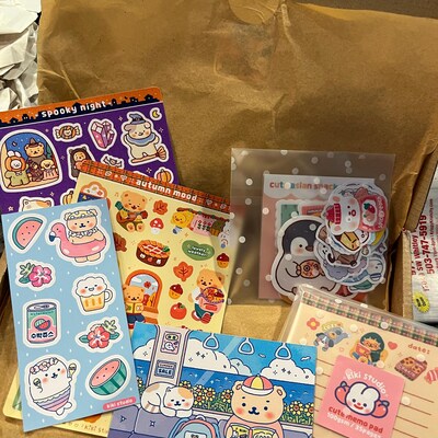 Cozy Bakery Sticker Sheet Cute, Kawaii, Aesthetic, Bear, Bread, Baking ...