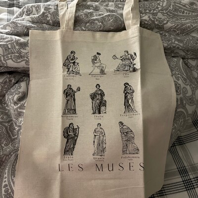 Les Muses Tote Bag, Greek Mythology Tote Bag, Classic Literature Gifts ...