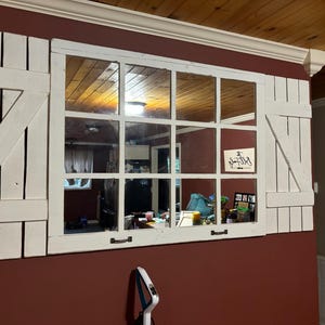 8 Pane Farmhouse Wall Decor Window Mirror Rustic Window Mirror Rustic ...
