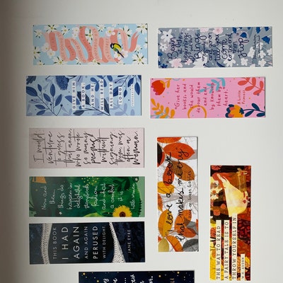 Bookmark Bundle Literary Quotes - Etsy