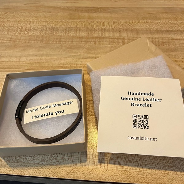 Hidden Message Bracelet for Men Personalized Leather Cuff Wedding Gift ...
