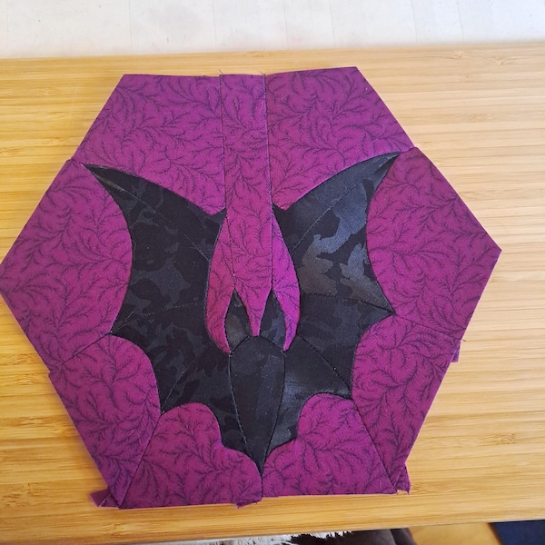 EPP Halloween Bat - English Paper Piecing Pattern, Quilt Pattern - Etsy