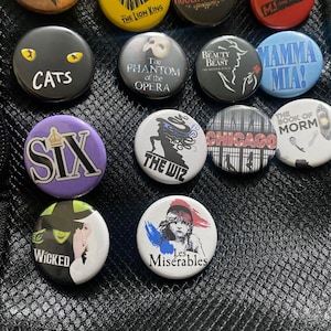 Theatre Stickers, Die Cut Set of 8, Theatre Gifts, Broadway Gifts ...