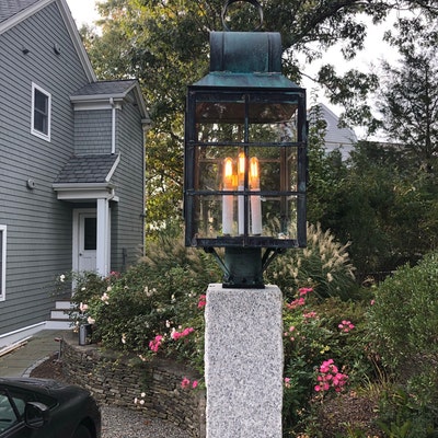 Copper Post Light Antique Copper Finish 3050HC - Etsy