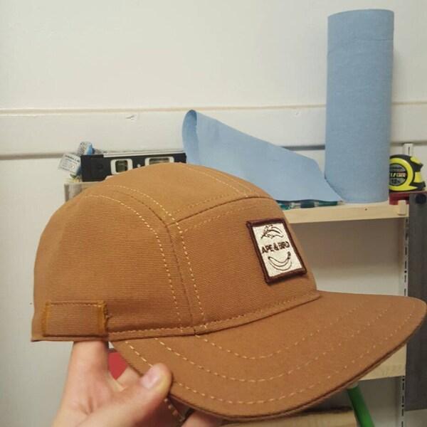 Handmade 5 Panel Canvas Cap With Pencil Holder - Etsy