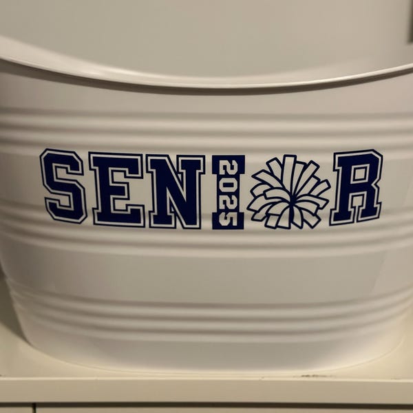 Sports Clipart: Black Word "senior" in Collegiate Style With Year 2025 ...