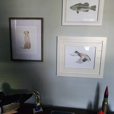 Watercolor German Shorthaired Pointer Art Print, Watercolor Nursery ...