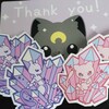 Cute Kawaii Crystal Mew and Mewtwo Pokemon Stickers - Etsy