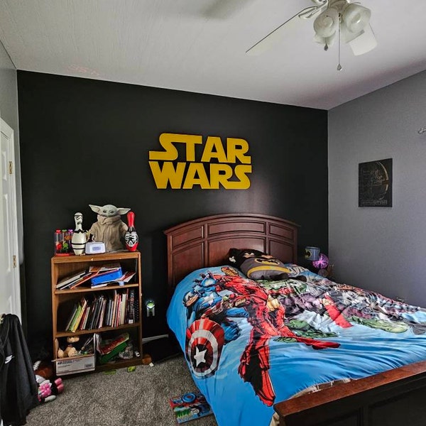 Star Wars Word Theme Wall Decal Sticker Movie Sci Fi Decor Home Art ...