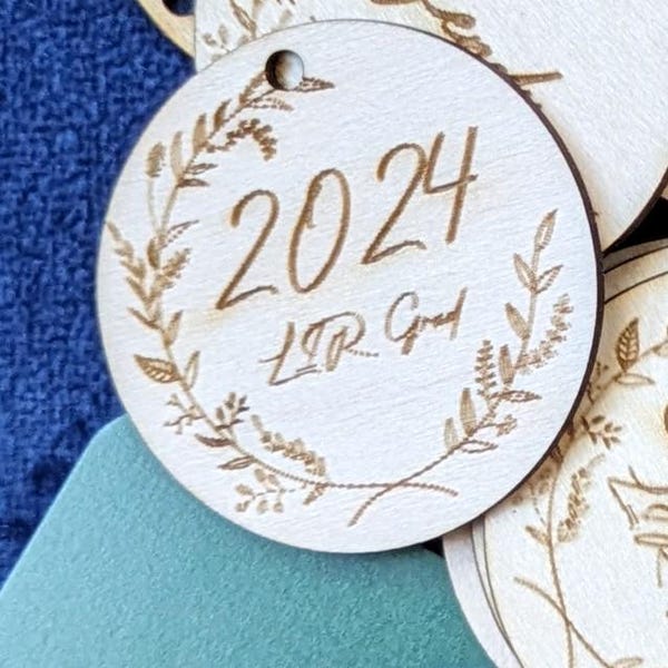 Personalized Wedding and Engagement Bookmark Favor: Engraved Wood or ...