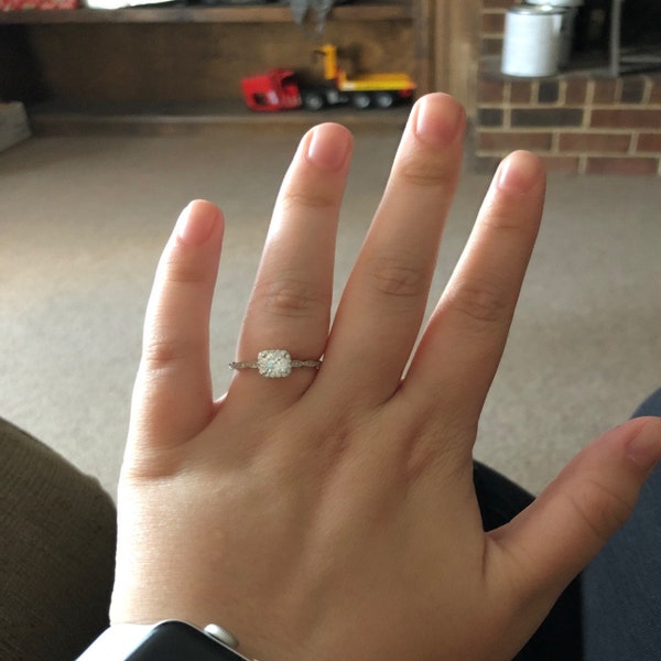 Delicate Wedding Ring Set. High Quality Sterling Silver Wedding Rings ...