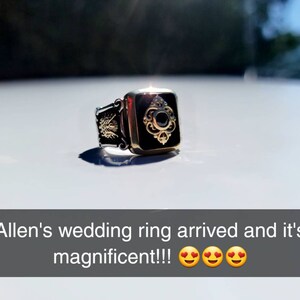 Mens Custom Symbol Ring Vintage Navy Rings for Men Anchor - Etsy