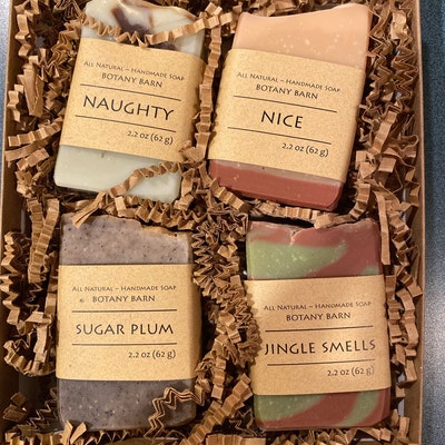 Organic Handmade Soap Gift Set. Sampler of 8 Half Sized Bars. - Etsy
