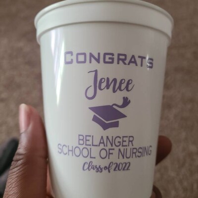 Nurse Graduation Plastic Cups, Nursing Cups, Drink With a Nurse ...