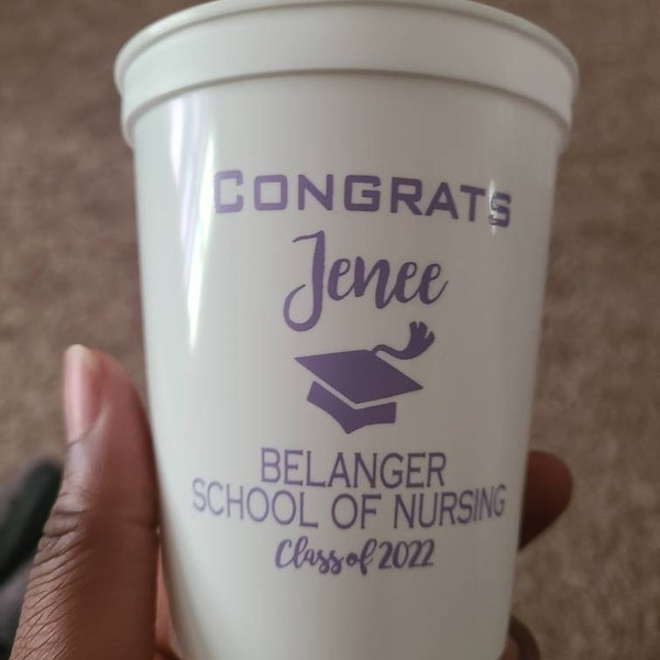 Nurse Graduation Plastic Cups, Nursing Cups, Drink With a Nurse ...