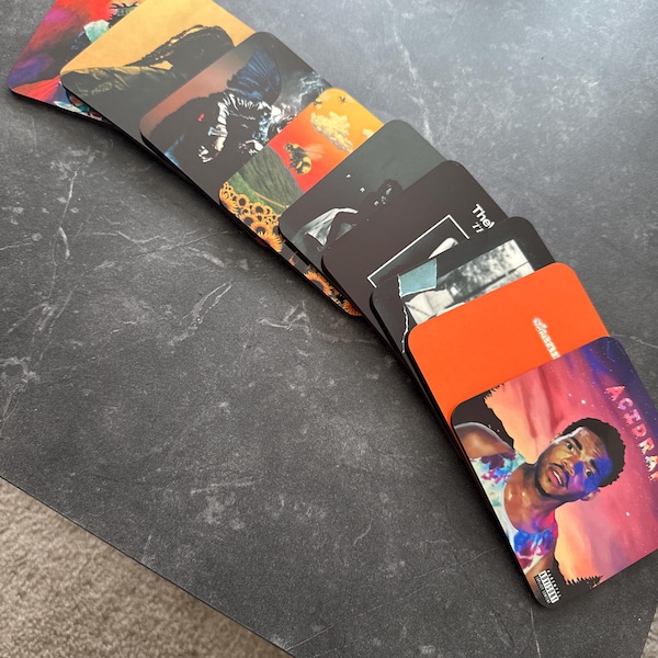 Music Album Custom Coaster Set, Personalized Pick Any Genre, House ...