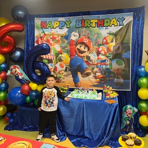 Mario Birthday Custom T Shirt Super Gift Personalized Family - Etsy