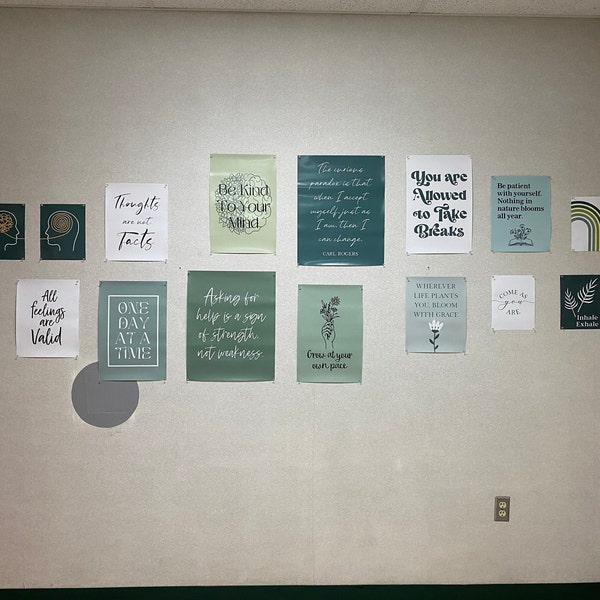 16 Therapist Office Decor Signs Counseling Posters Therapy Wall Art ...