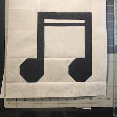 Music Note Musician Band Quilt Block PDF Pattern Includes Instructions ...