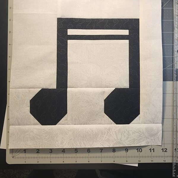 Music Note Musician Band Quilt Block PDF Pattern - Includes ...