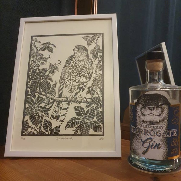 Starling Bird Linocut Print - Hand-pulled, Limited Edition - Etsy