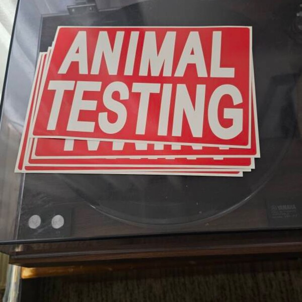 Animal Rights Car Bumper Sticker for Vegan Activists Sticker Waterproof ...