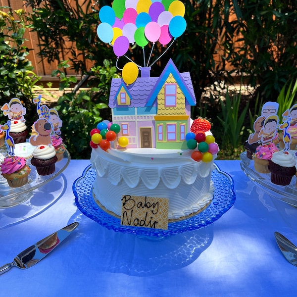 Disney's UP House Cake Topper - Carl & Ellie Inspired Centerpiece ...