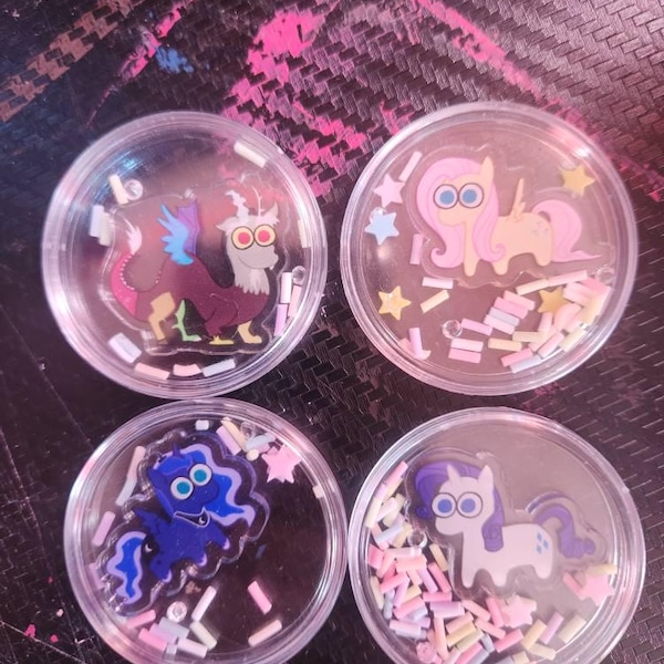 MLP My Little Pony Shaker Coin Charms - Etsy