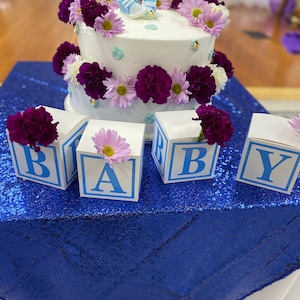 Baby Shower Blocks / Baby Shower Decor / Personalized Baby Blocks With ...