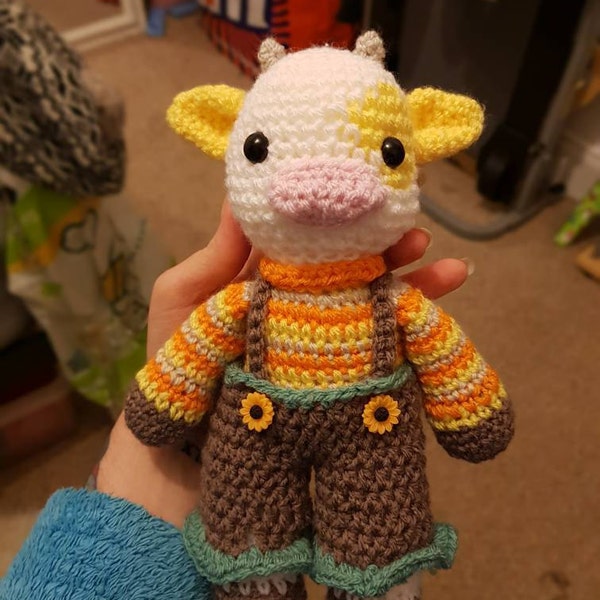 Sunflower Cow ~ Crochet Pattern - Etsy