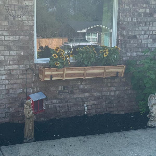 Taper Front Cedar Window Box - Etsy