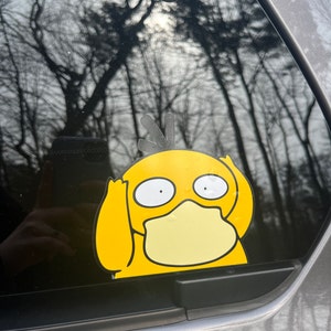 Cute Psyduck Peeking Peek Peekabo Peekers Bumper Window Vinyl Decal ...