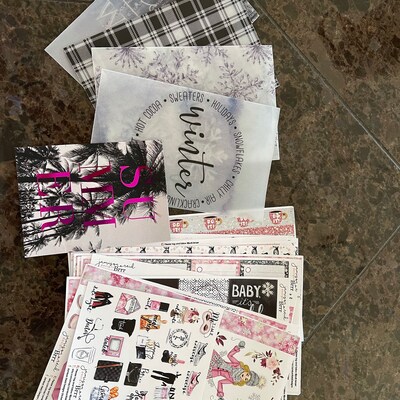 BRRR Planner Stickers a La Carte or Kit , Fashion Girl Sticker Winter ...