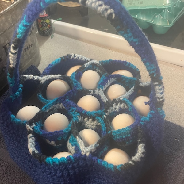 Crochet PDF Pattern 7-egg Mini Collecting Basket - Etsy