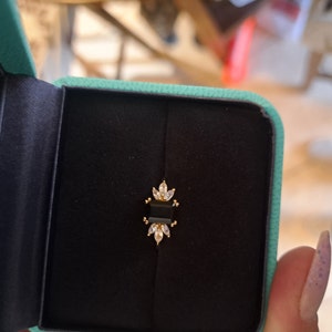 Solitaire Natural 3mm Diamond Ring/ David Design Rose Flower Ring 14k ...