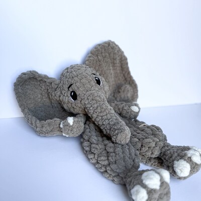Elodie the Elephant Crochet Pattern / Elephant Snuggler / Crochet ...